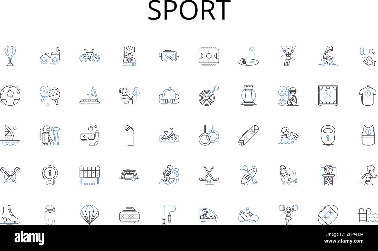 Sport line icons collection. Hiring, Screening, Recruiting, Application ...