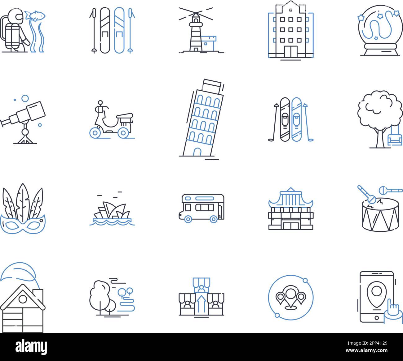 Wine tasting line icons collection. Vintage, Tannic, Rich, Fruity ...