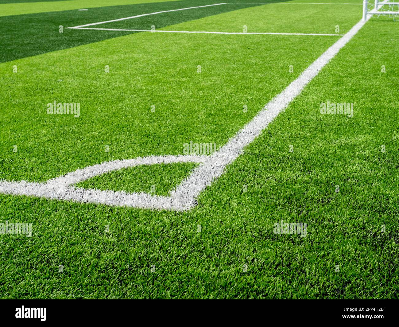 Corner synthetic football field hi-res stock photography and images - Alamy