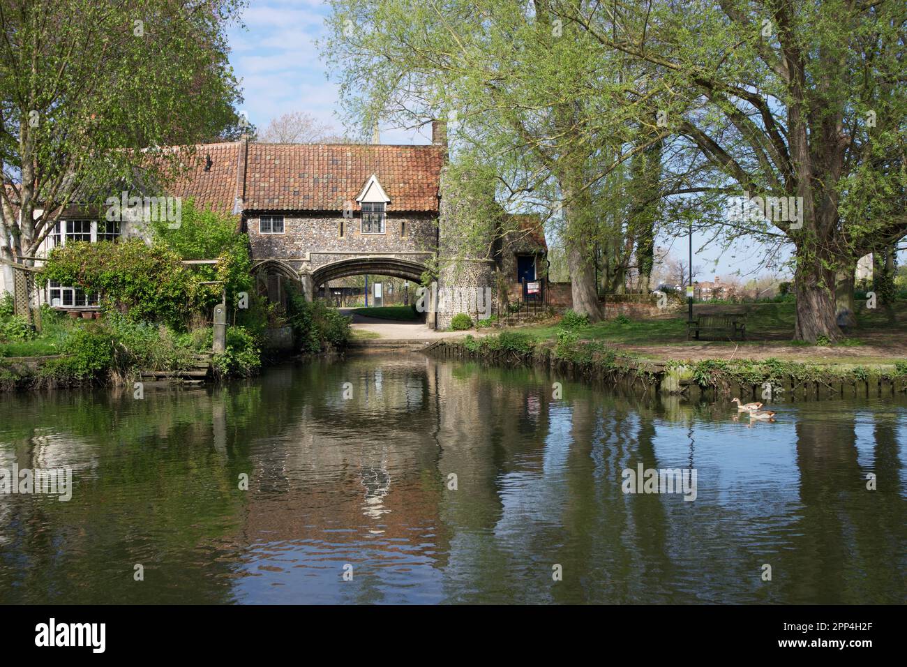 UK, Norfolk - Pulls Ferry, Norwich Stock Photo - Alamy