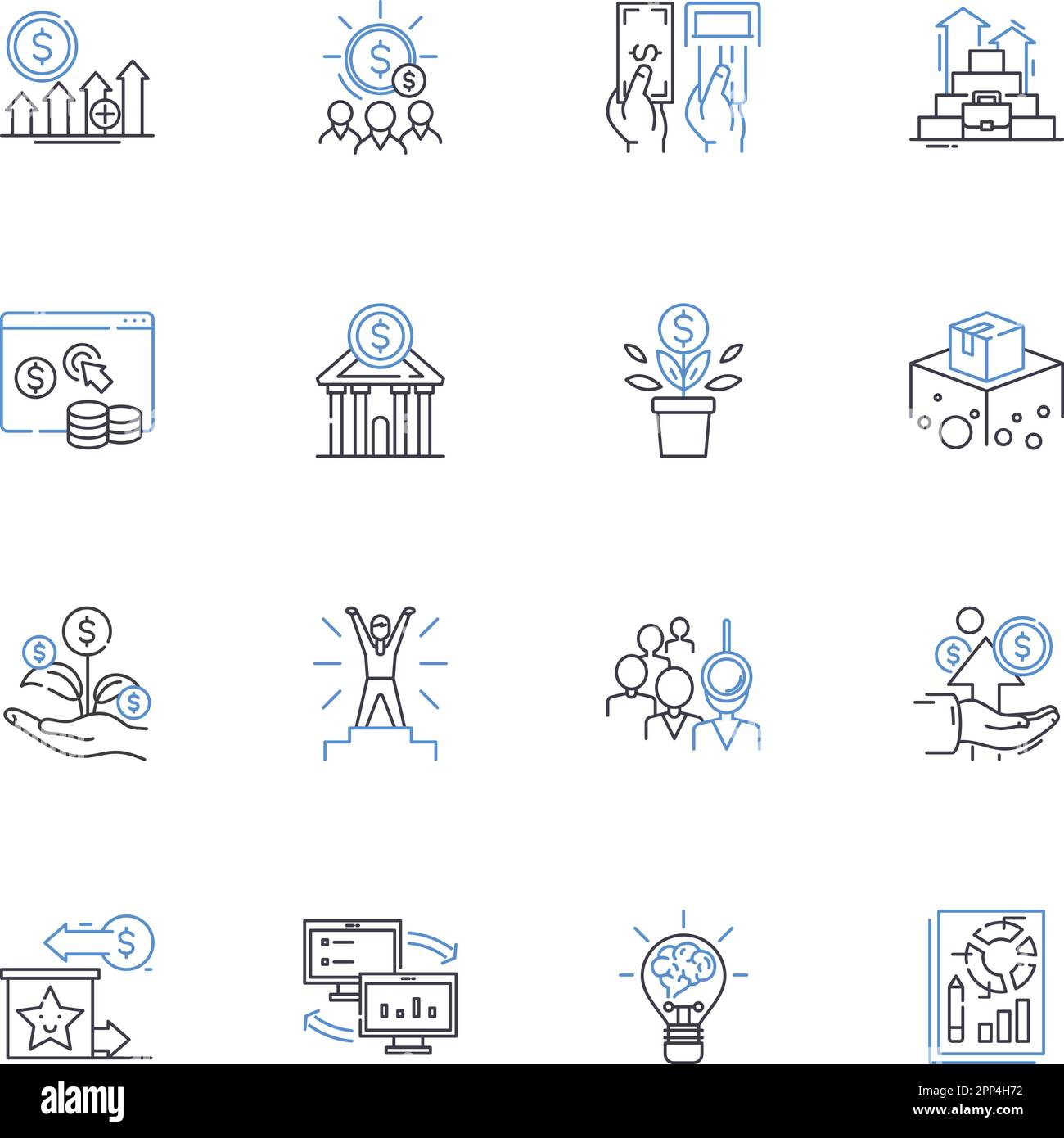 Agility line icons collection. Quickness, Flexibility, Gracefulness ...