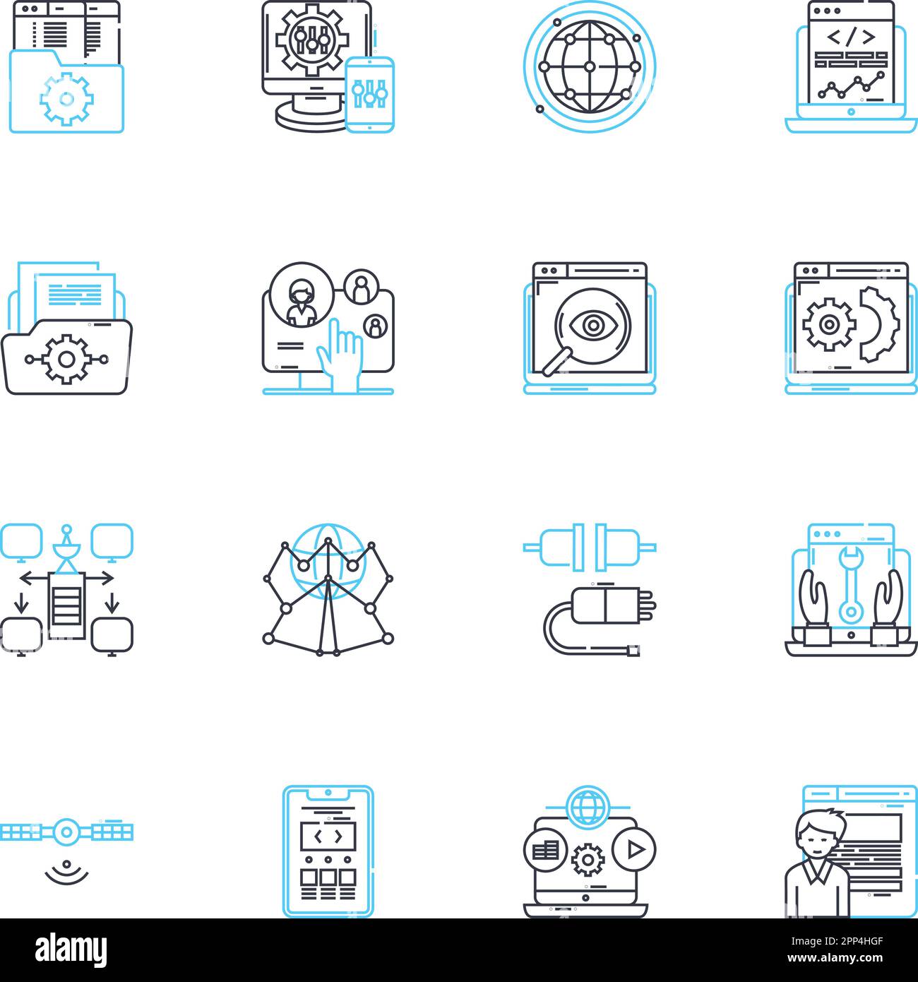 Personal enrichment linear icons set. Growth, Learning, Self ...