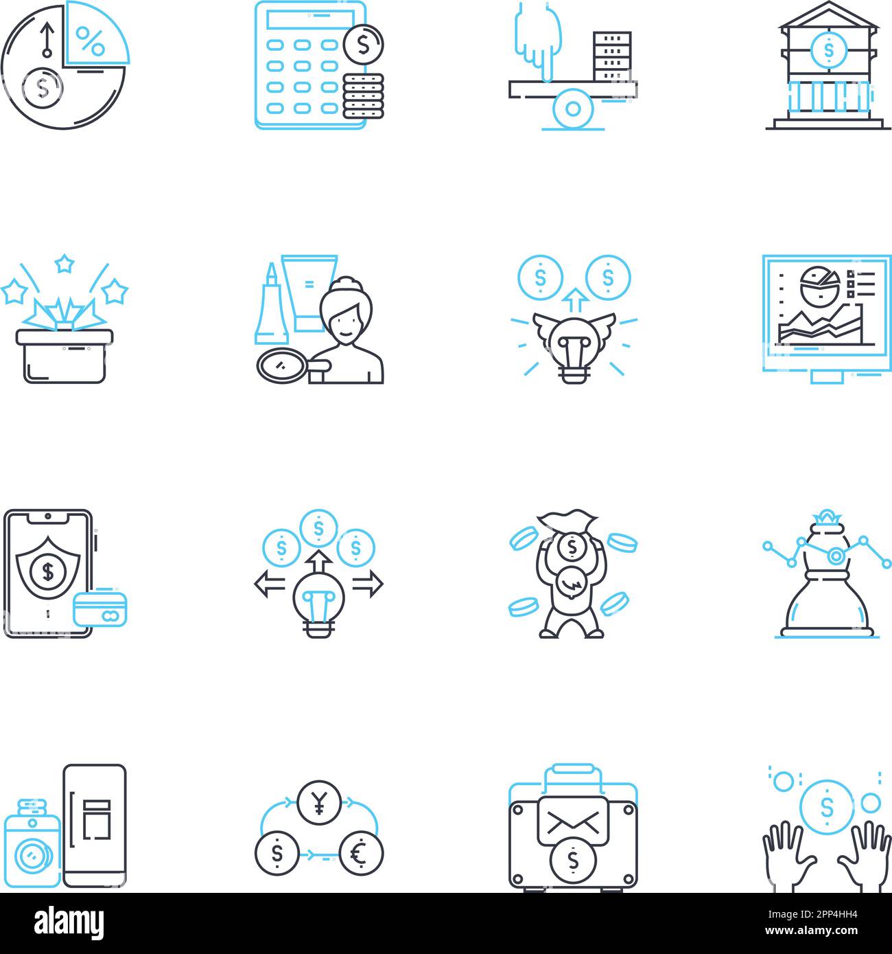 Food Science linear icons set. Nutrition, Microbiology, Fermentation ...