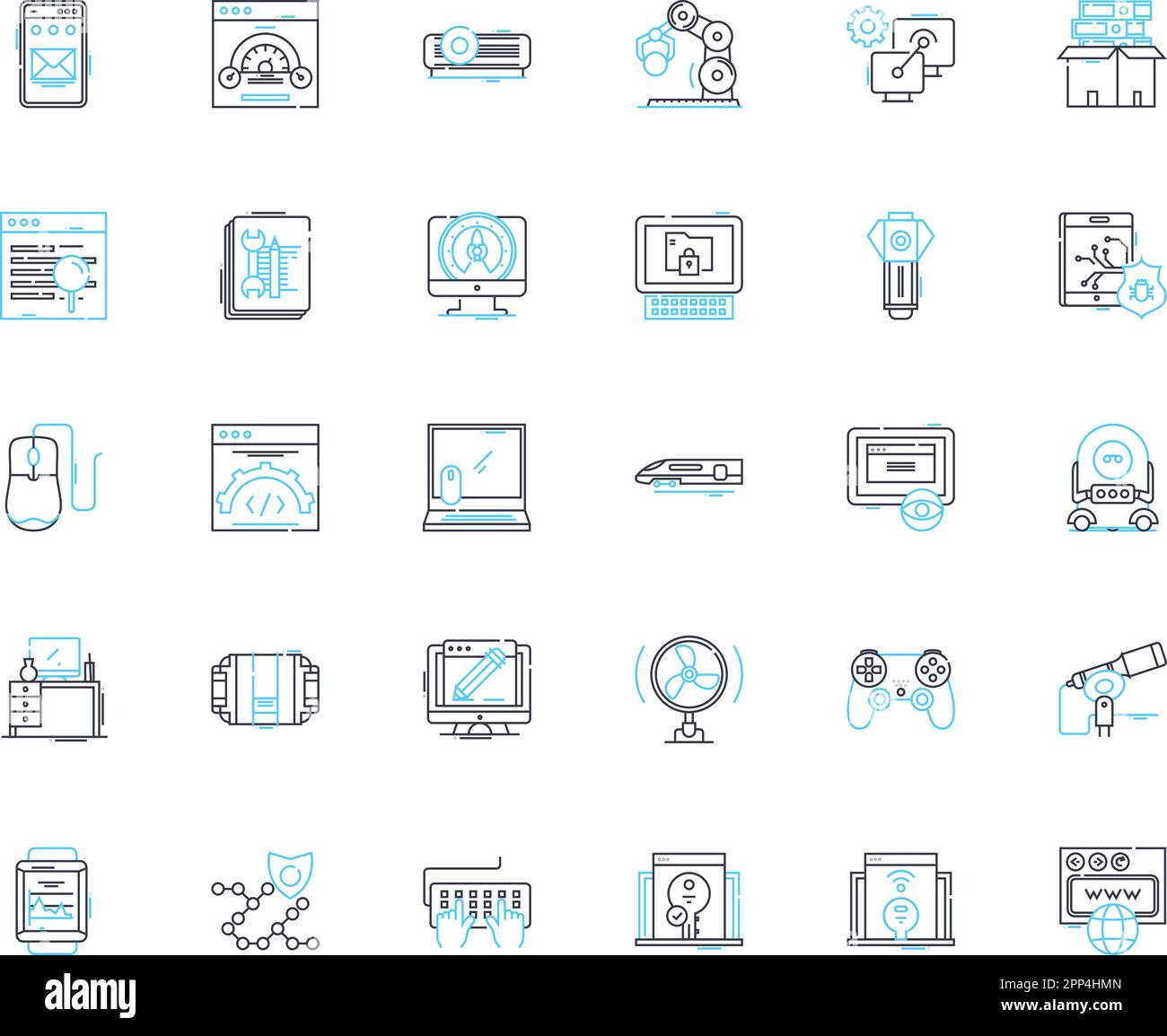 Instrument linear icons set. Guitar, Piano, Saxoph, Drums, Violin ...