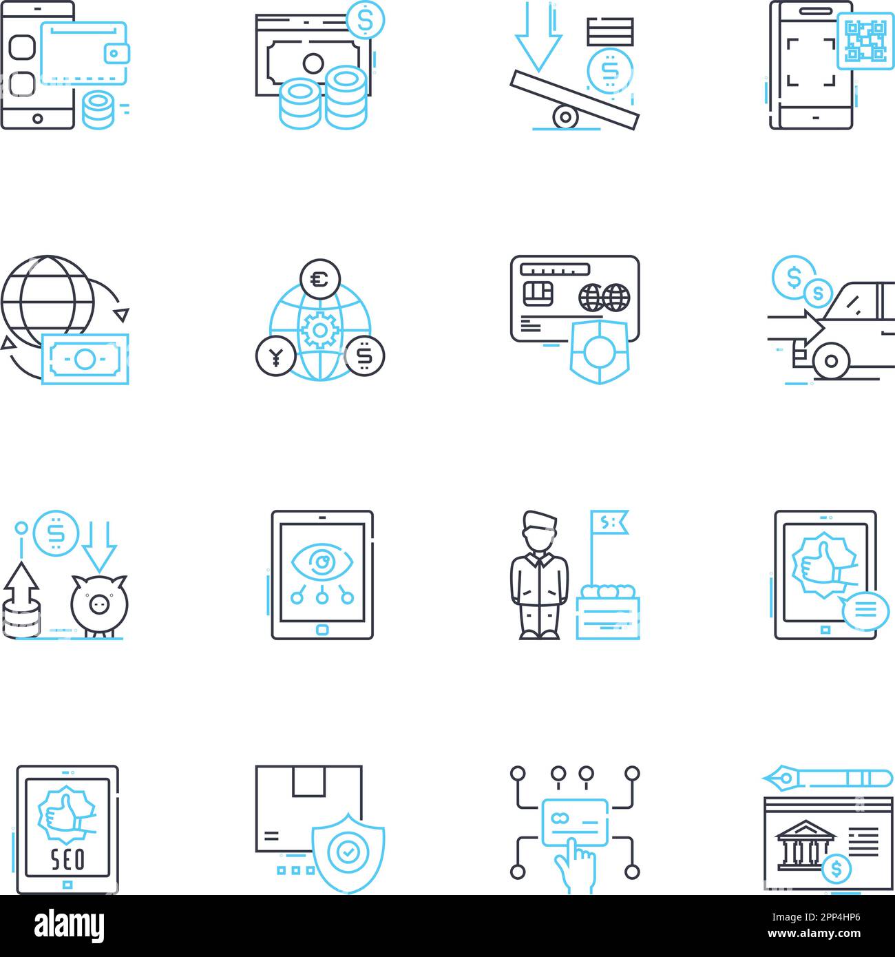Sales tracking linear icons set. Metrics, Pipeline, Conversion ... Sales tracking linear icons set. Metrics, Pipeline, Conversion ...