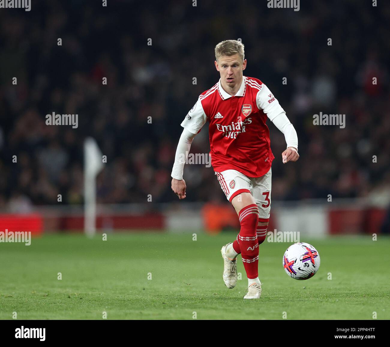 London, UK. 21st Apr, 2023. Oleksandr Zinchenko of Arsenal during the ...