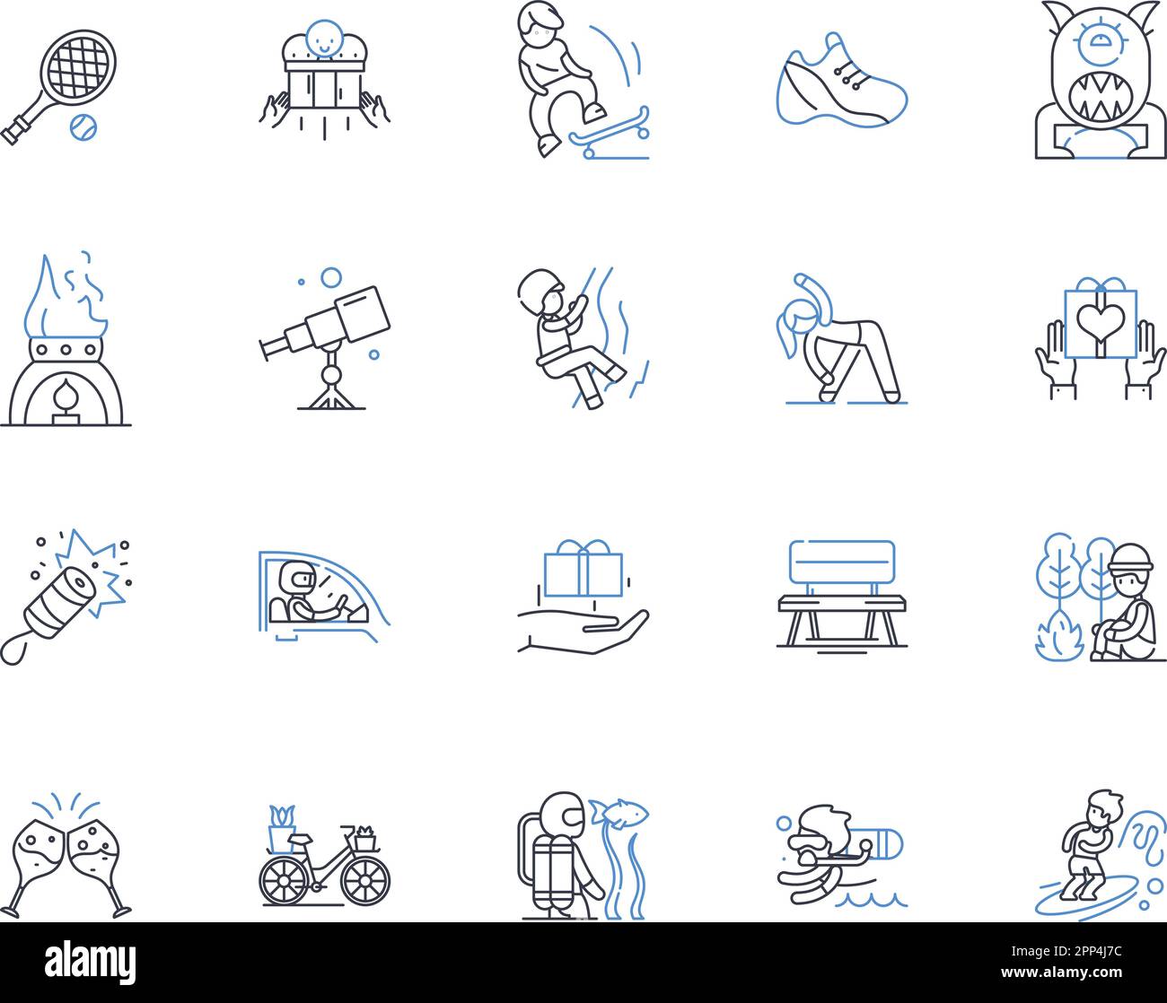 Tourist trade line icons collection. Sightseeing, Excursion, Tourism ...