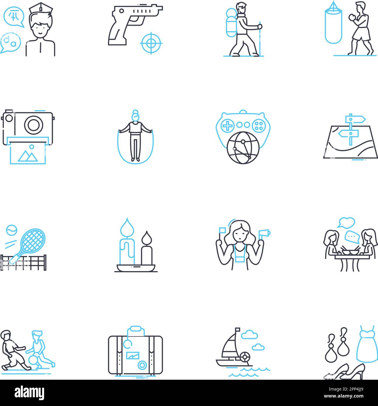 Human Nature linear icons set. Instinctual, Complex, Emotional ...