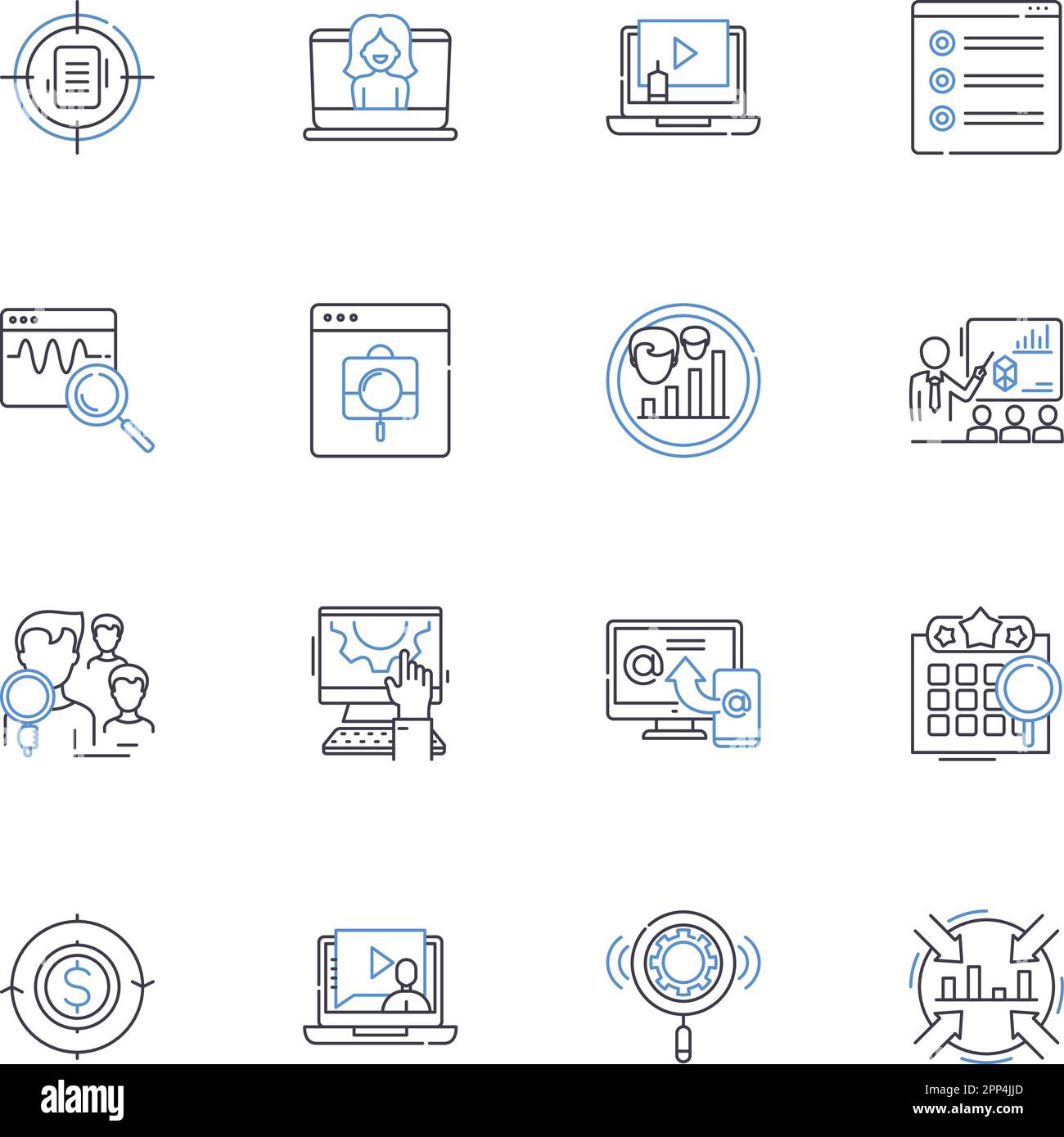Appraisal line icons collection. Assessment, Valuation, Evaluation, Appraisement, Rating ...