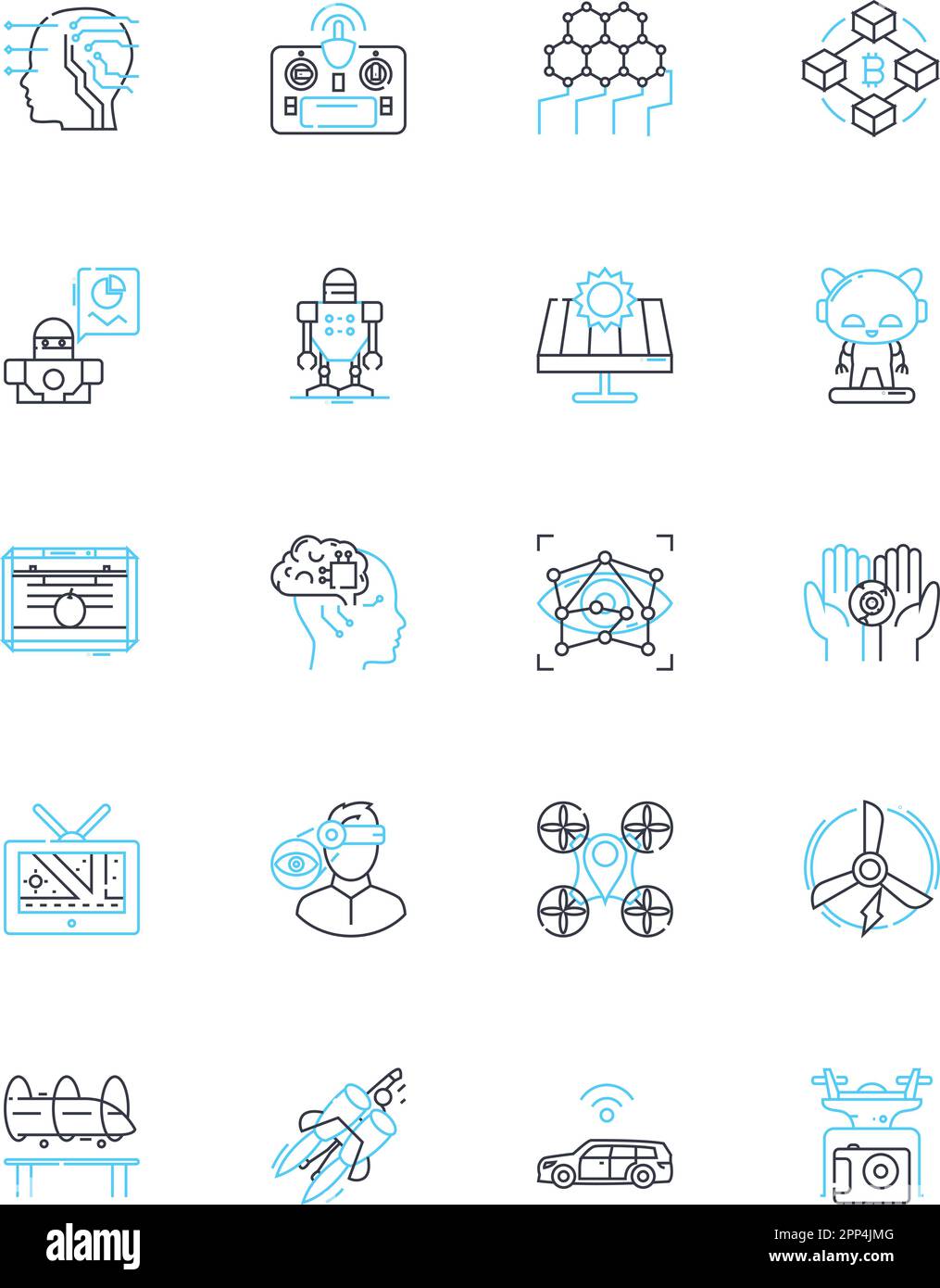 Automated shipping linear icons set. Efficiency , Accuracy ... Automated shipping linear icons set. Efficiency , Accuracy ...