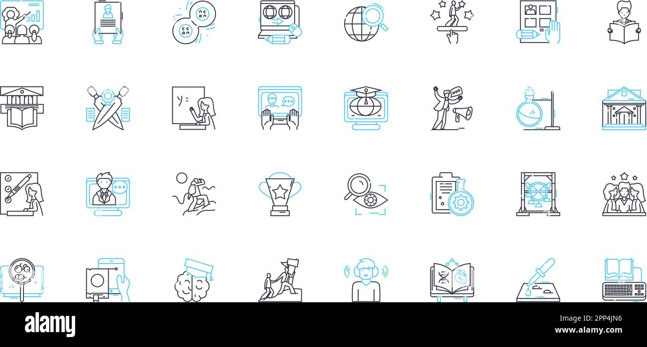 Asset management linear icons set. Investments, Portfolio, Assets ...