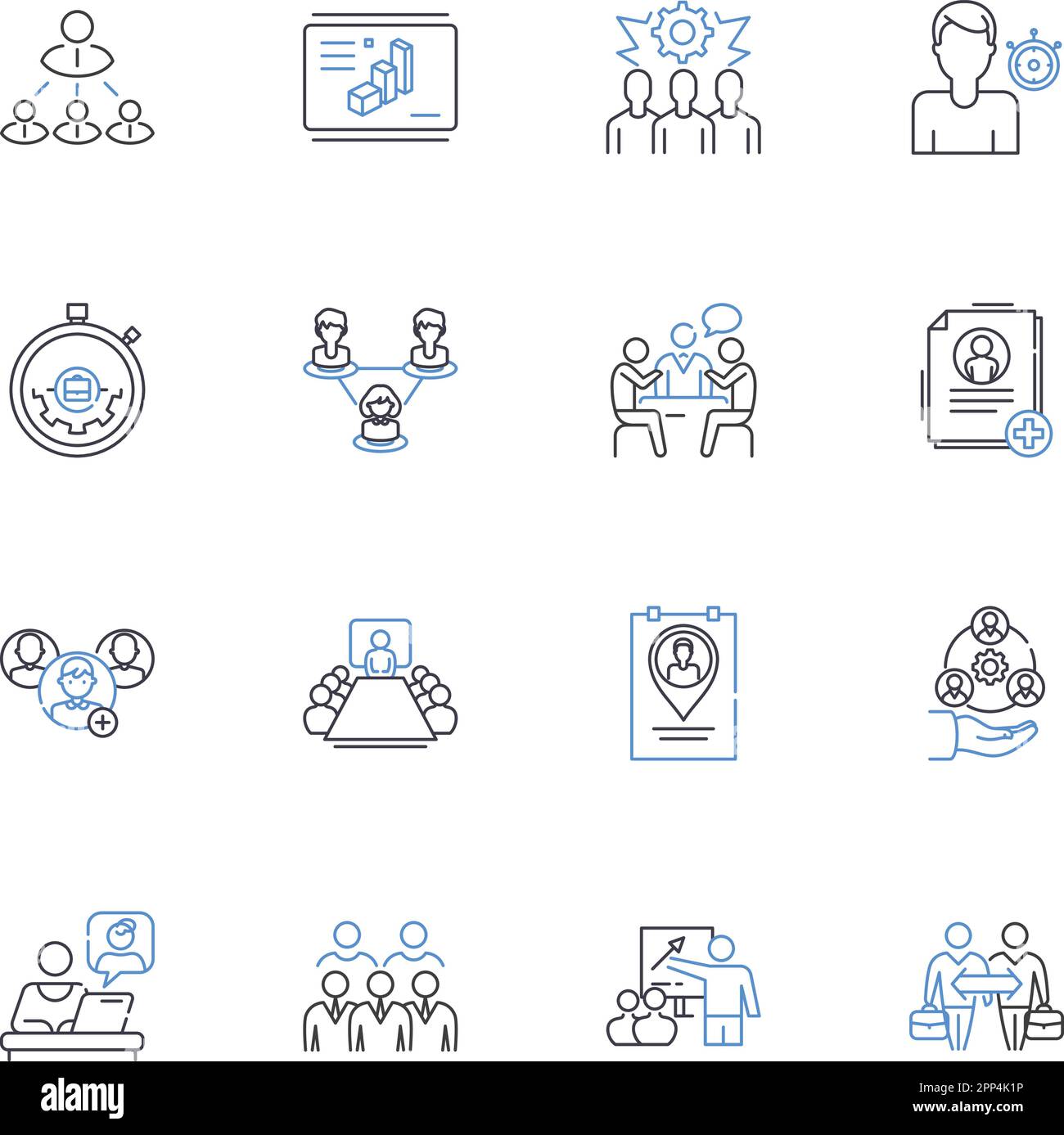 Conducting chamber line icons collection. Acoustics, Atmosphere ...