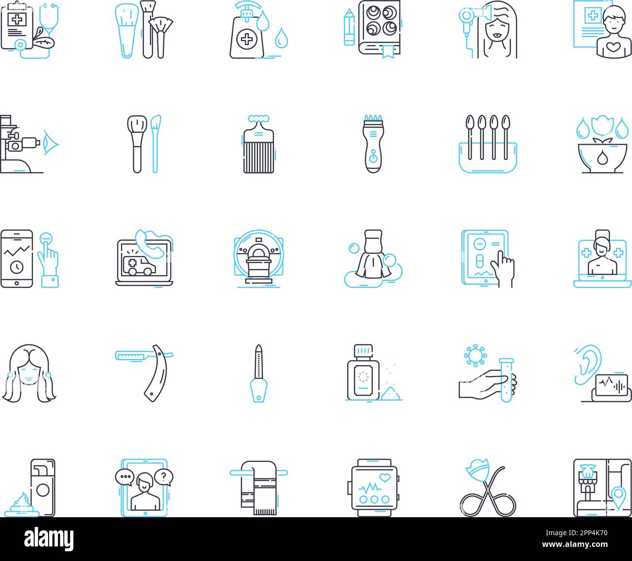 Bold elegance linear icons set. Daring, Confident, Regal, Exquisite ...