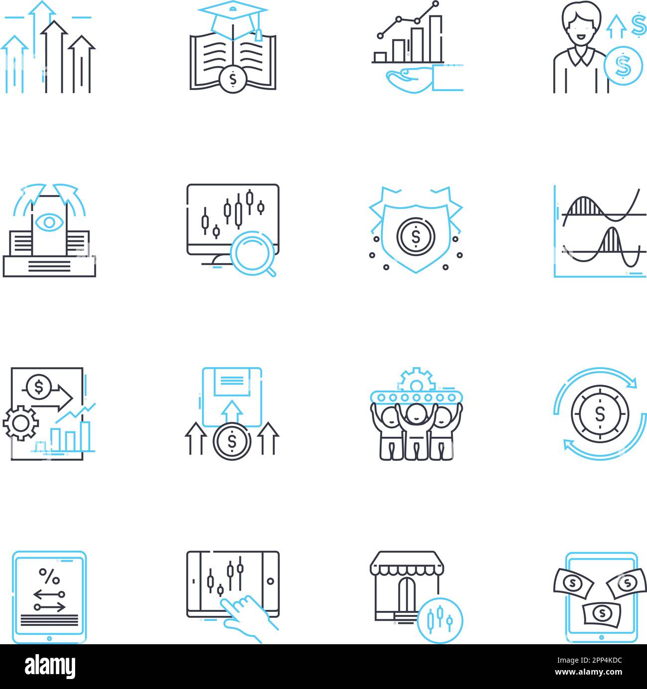 My mentoring linear icons set. Guidance, Coaching, Support, Empowerment ...