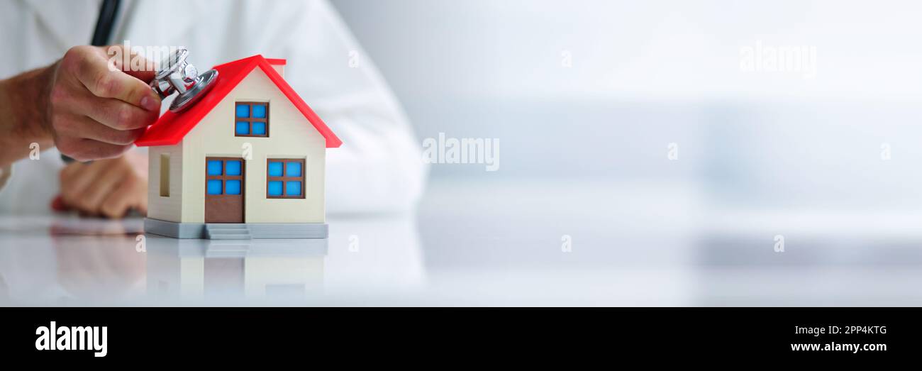 Doctor Doing Homecare Inspection. House Property Check Stock Photo - Alamy