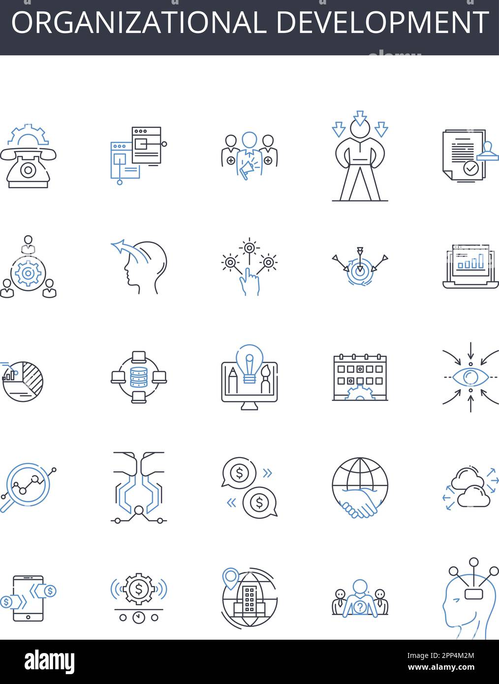 Organizational development line icons collection. Indulgent, Luxurious ... Organizational development line icons collection. Indulgent, Luxurious ...