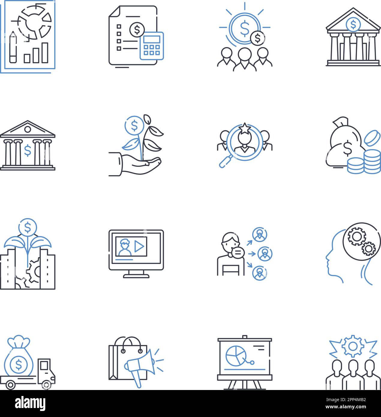 retail management line icons collection. Merchandising, Inventory ...