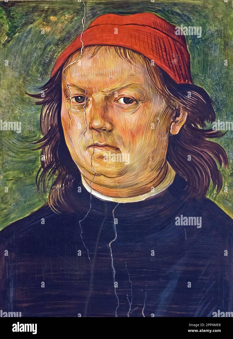 Self-portrait of Pietro Vannucci, known as Il Perugino (ca. 1450 - 1523 ...