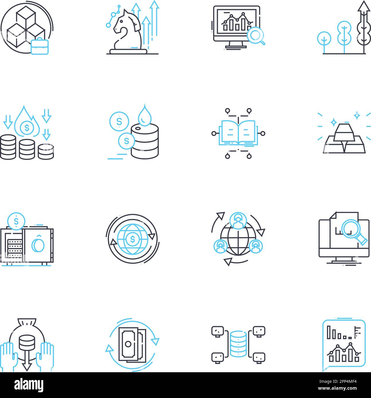 Smart homes linear icons set. Automation, Connected, Efficiency, Security, Integration, Comfort ...