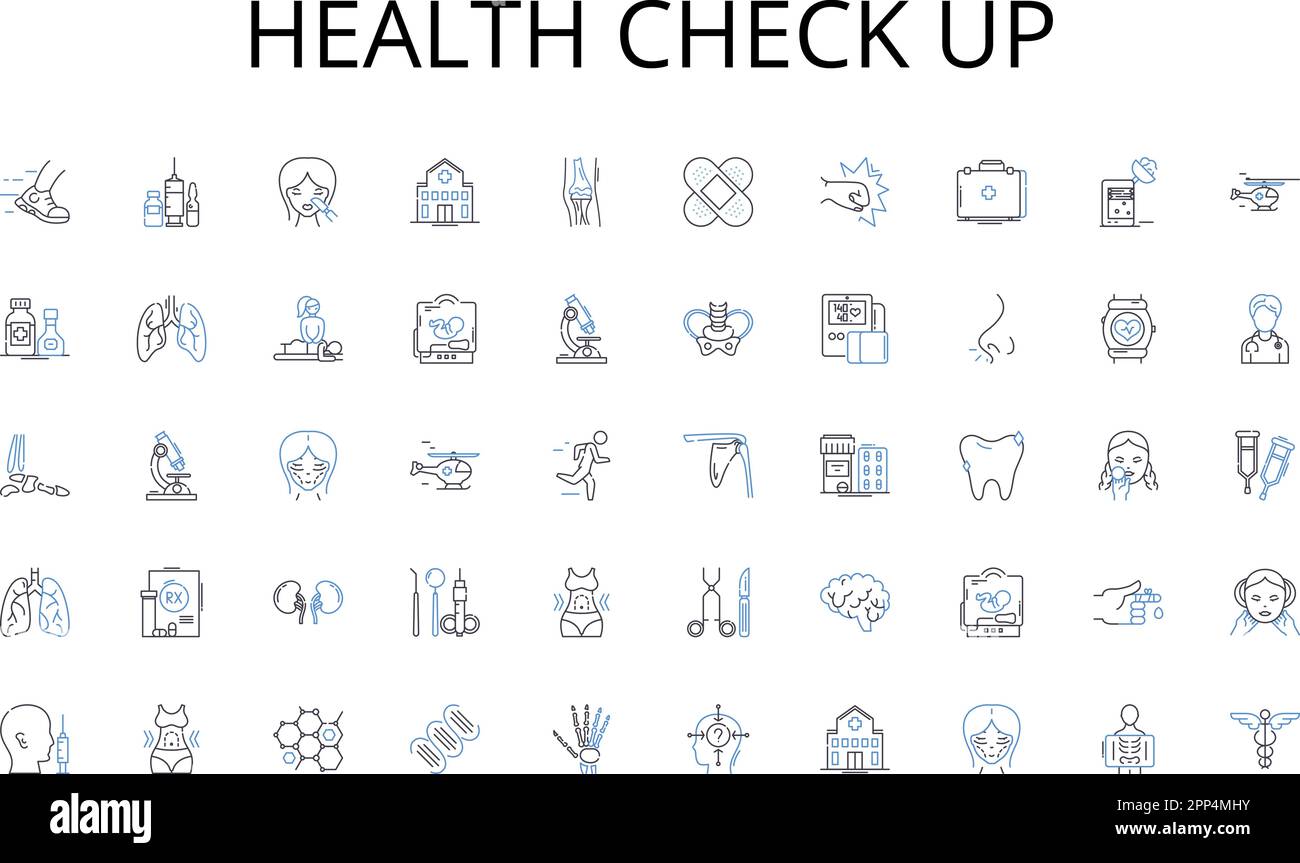 Health check up line icons collection. Innovation, Gadgets, Electronics ... Health check up line icons collection. Innovation, Gadgets, Electronics ...