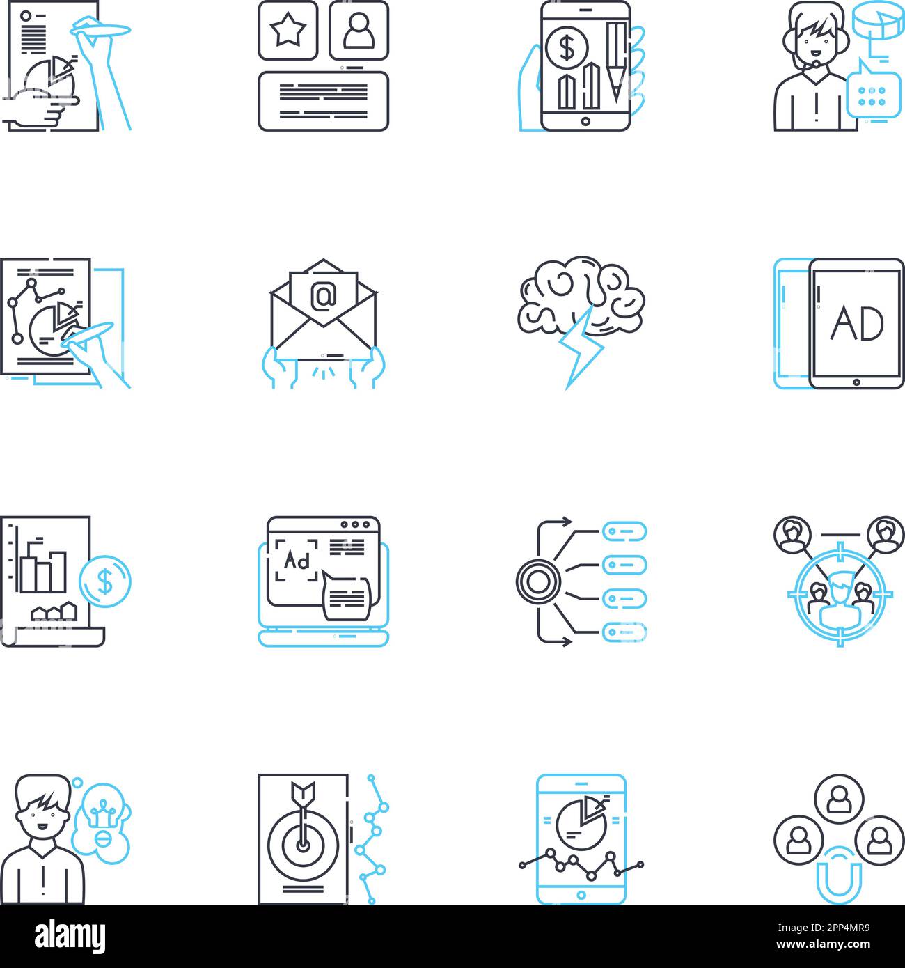 Worldwide sales linear icons set. Global, Export, Import, Commerce ...