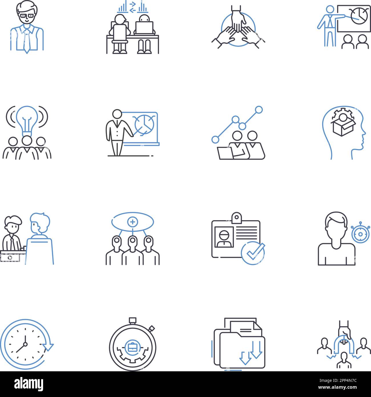 Logistics management line icons collection. Shipment, Inventory ...