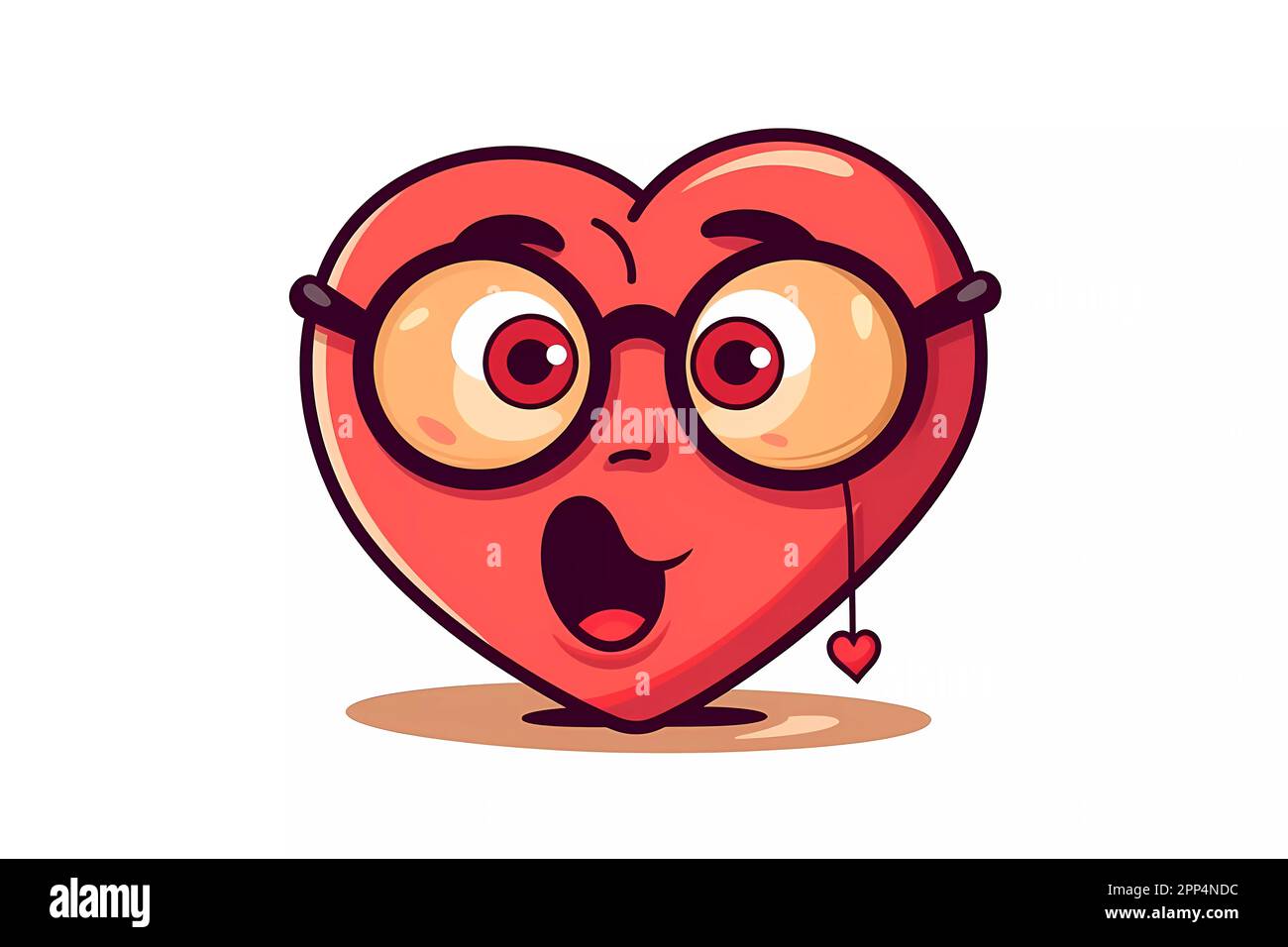 Cartoon heart glasses hi-res stock photography and images - Alamy