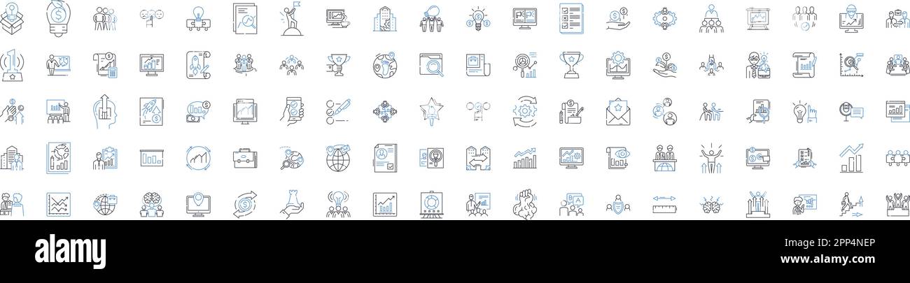 Career advancement line icons collection. Promotion, Advancement ... Career advancement line icons collection. Promotion, Advancement ...