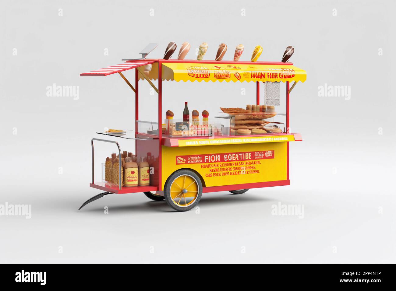Red vending cart hi-res stock photography and images - Alamy