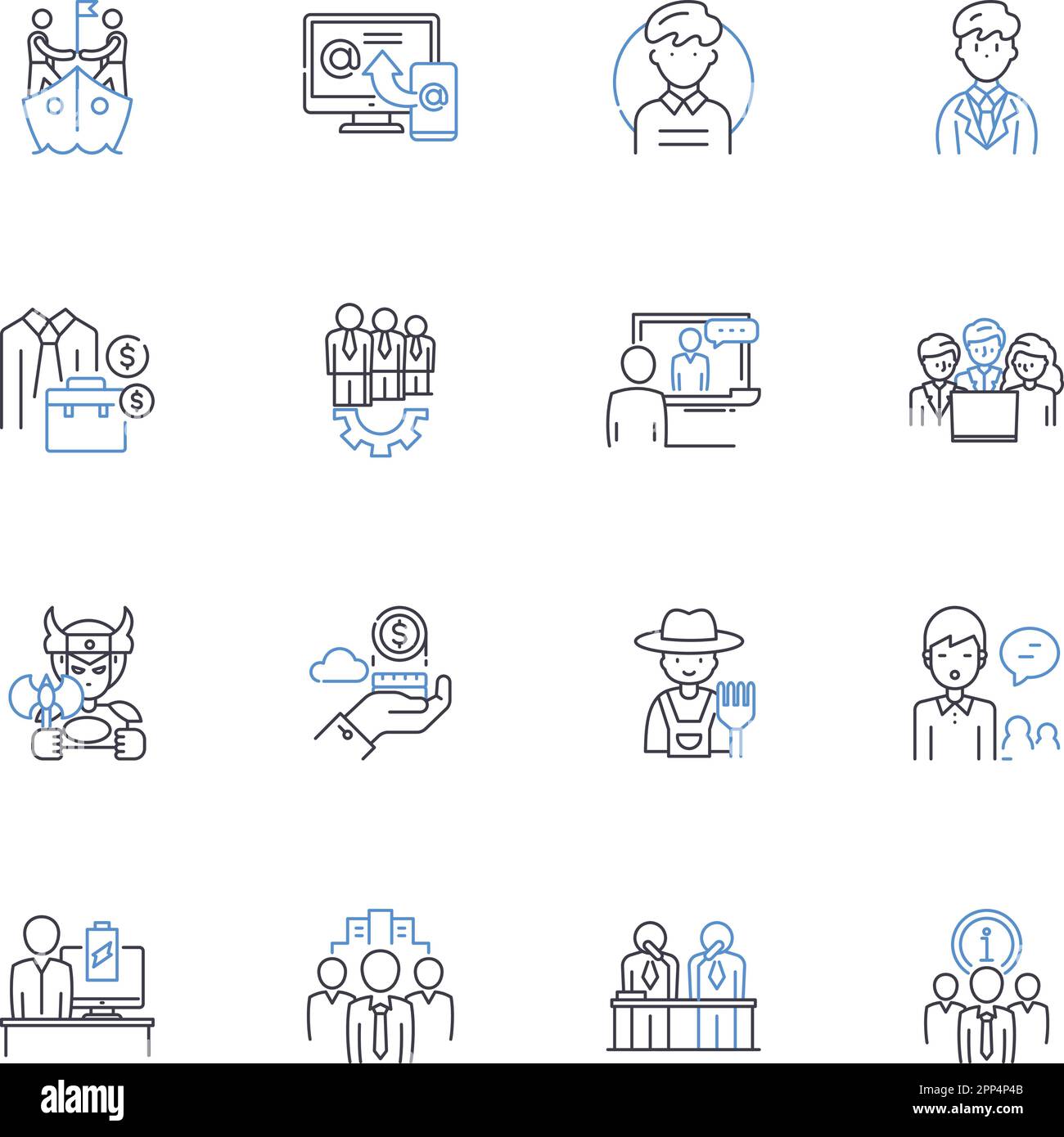 Cultural exchange line icons collection. Diversity, Tolerance ...