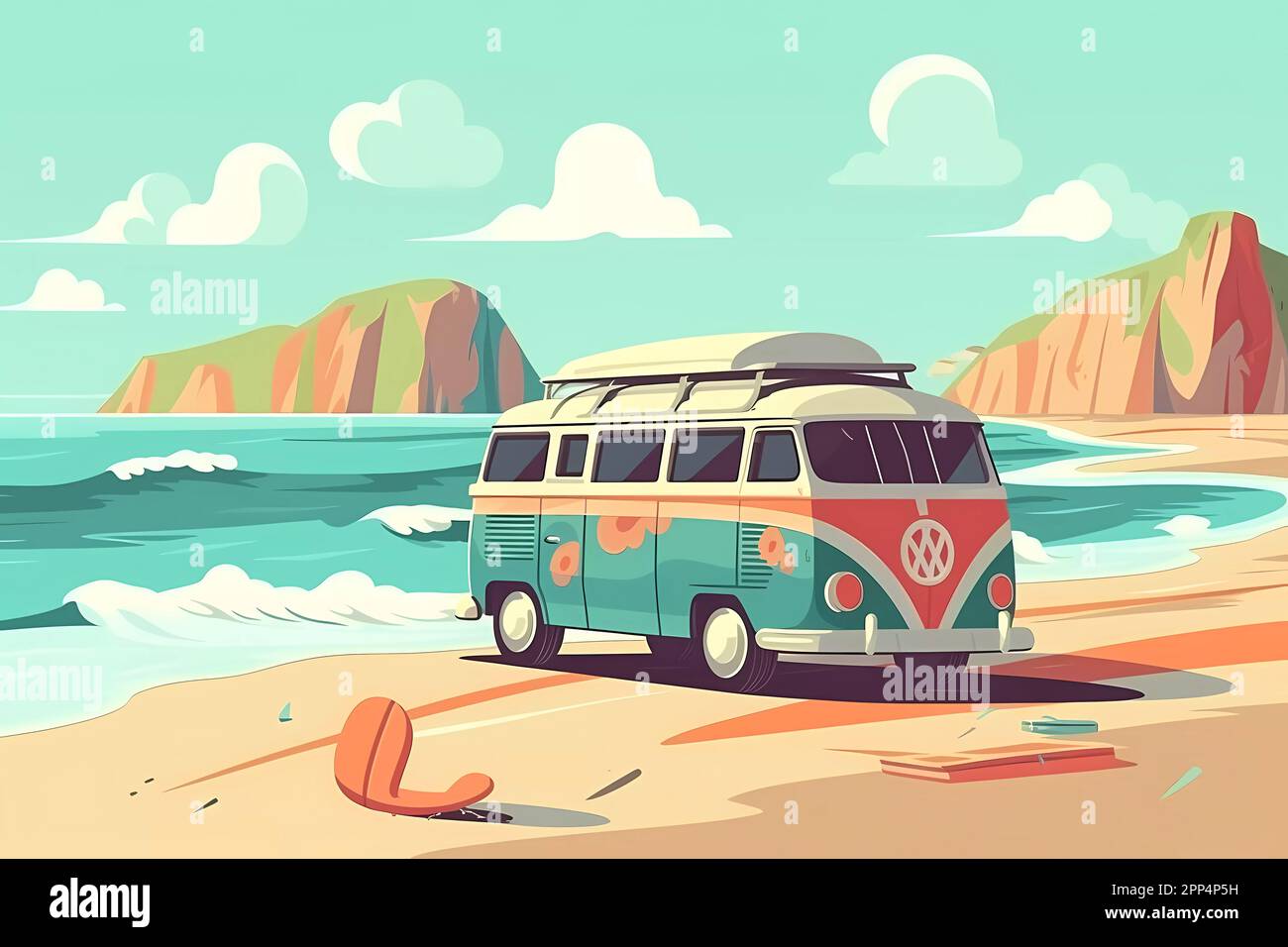 Vw Van Cartoon