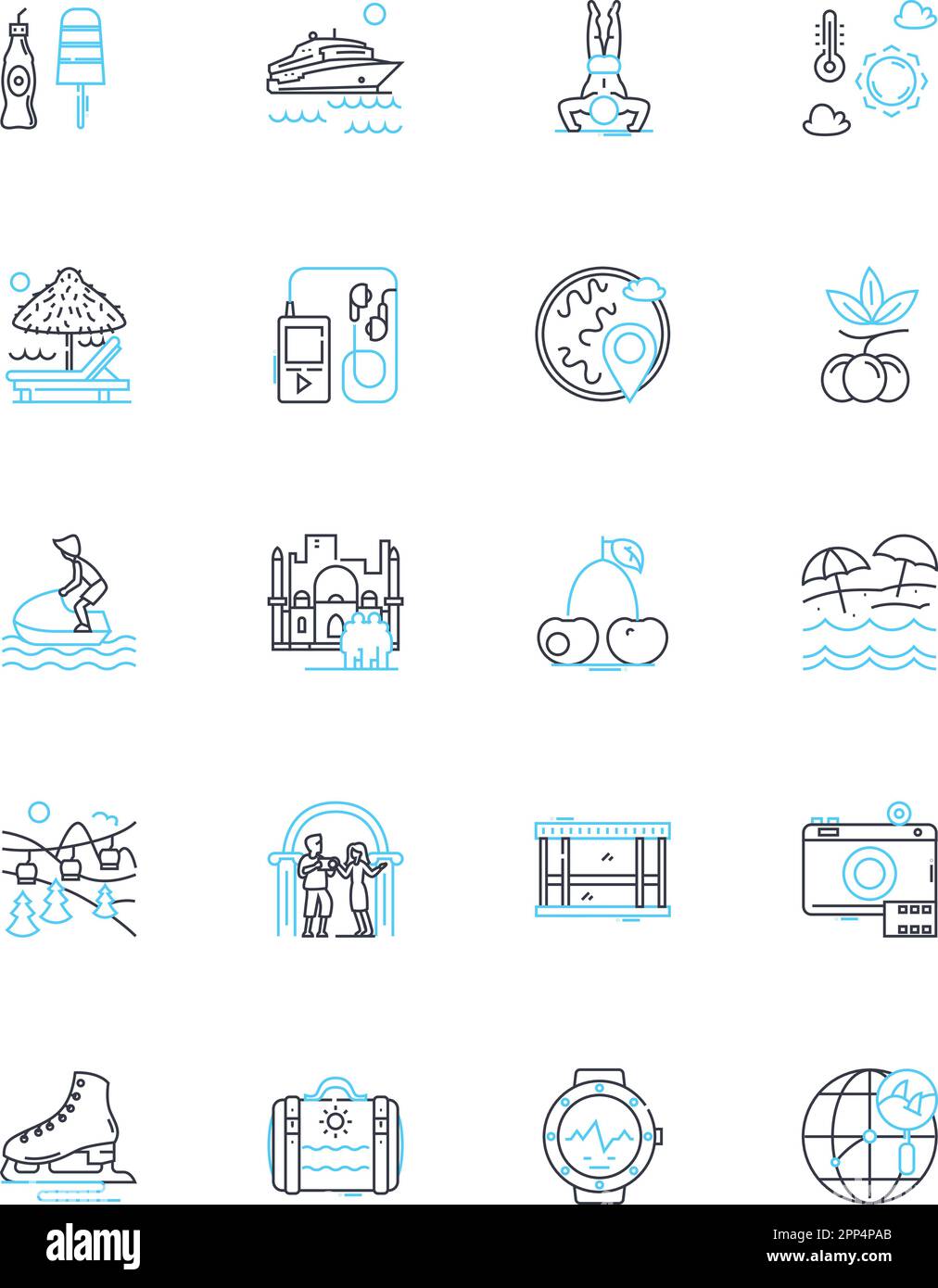 Nutritious meals linear icons set. Nourishing, Healthy, Balanced ...