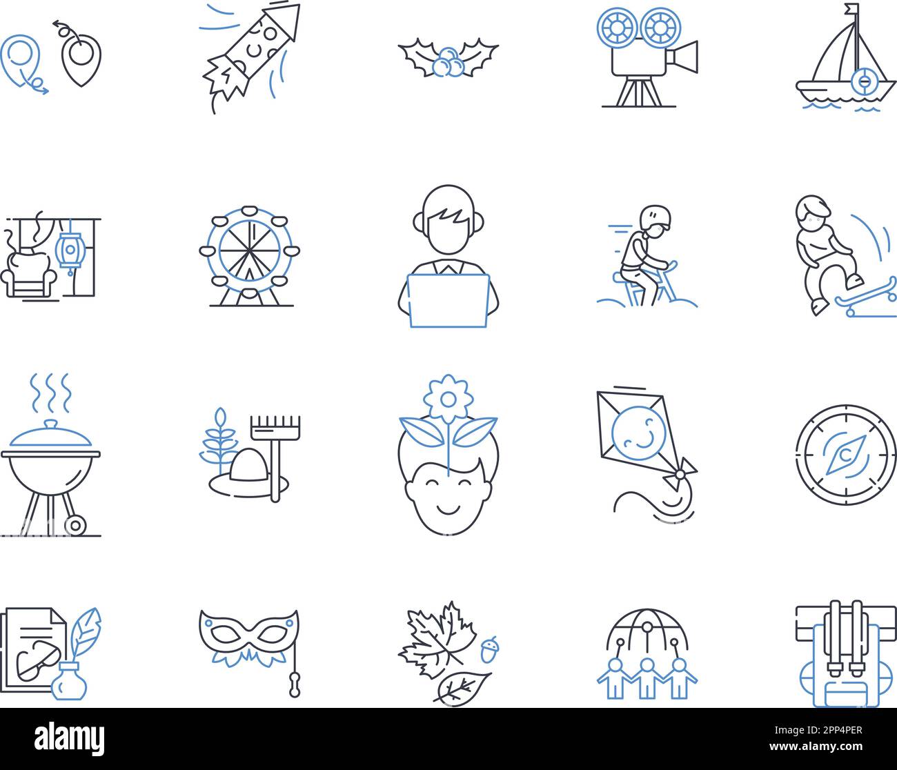Fest line icons collection. Celebration, Gathering, Fun, Music, Dance ...