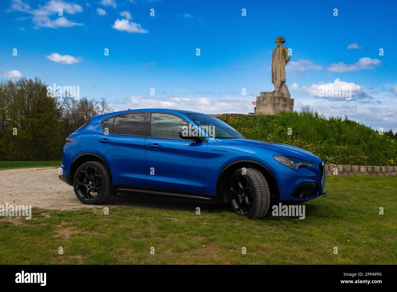 Alfa Romeo Stelvio Q4 280 AT8 Competizione Stock Photo - Alamy