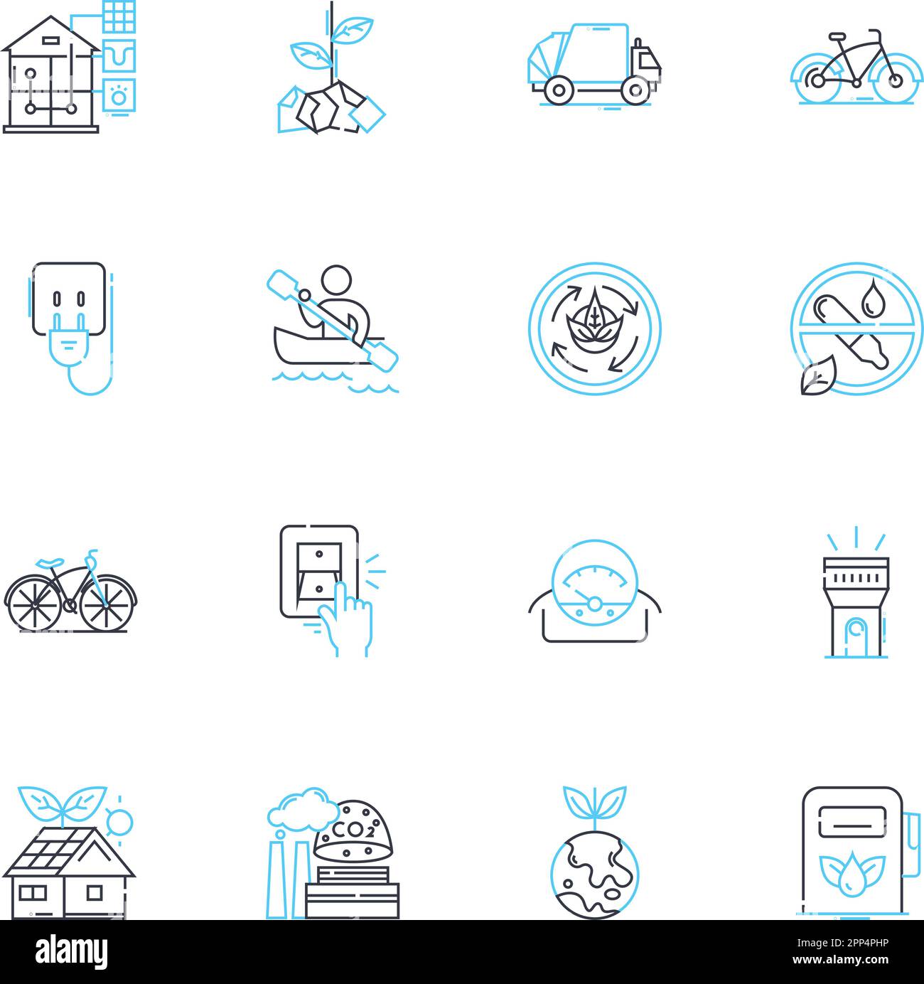 Pristine landscape linear icons set. Serenity, Natural, Isolation ...