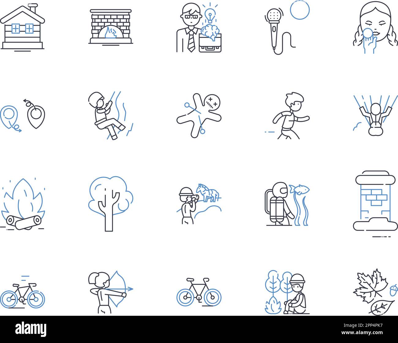 Commemorative events line icons collection. Celebration, Remembrance ...