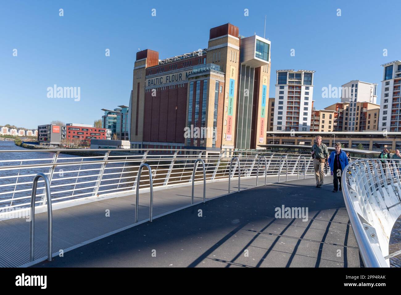 A view of Baltic Centre for Contemporary Art in Gateshead, UK - a ...