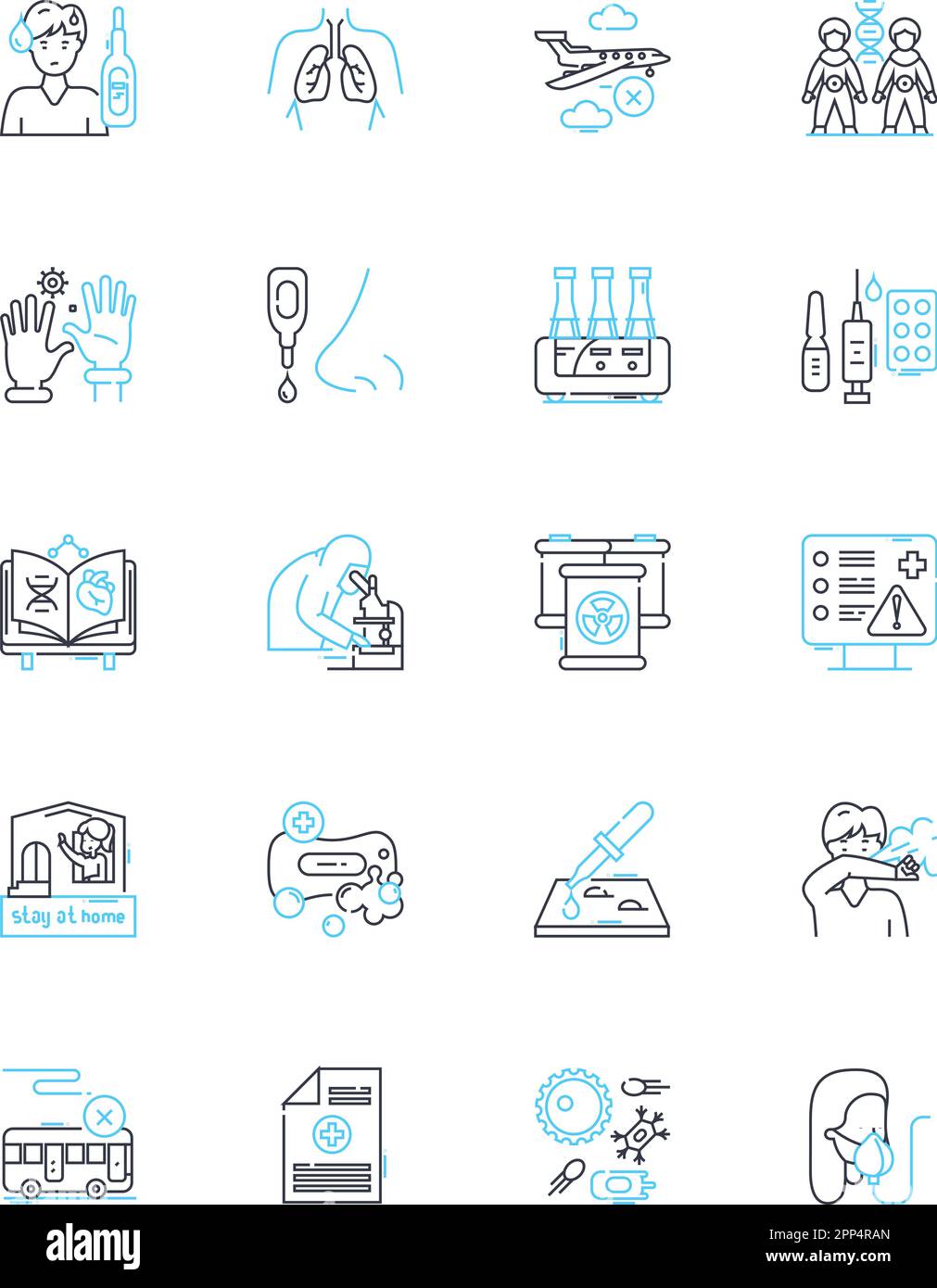 Germs linear icons set. Bacteria, Viruses, Pathogens, Contamination ... Germs linear icons set. Bacteria, Viruses, Pathogens, Contamination ...