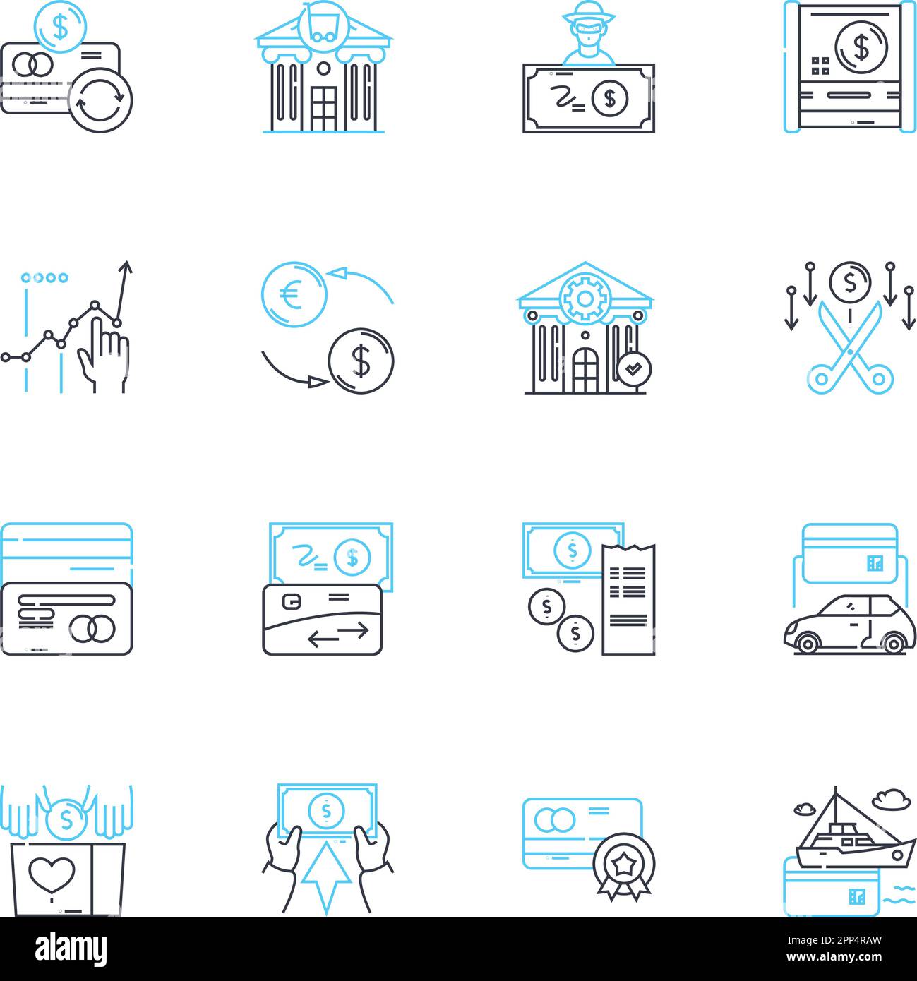 Mobile transfer linear icons set. Transfer, Mobile, My, Payment, Wallet, Send, Receive line ...