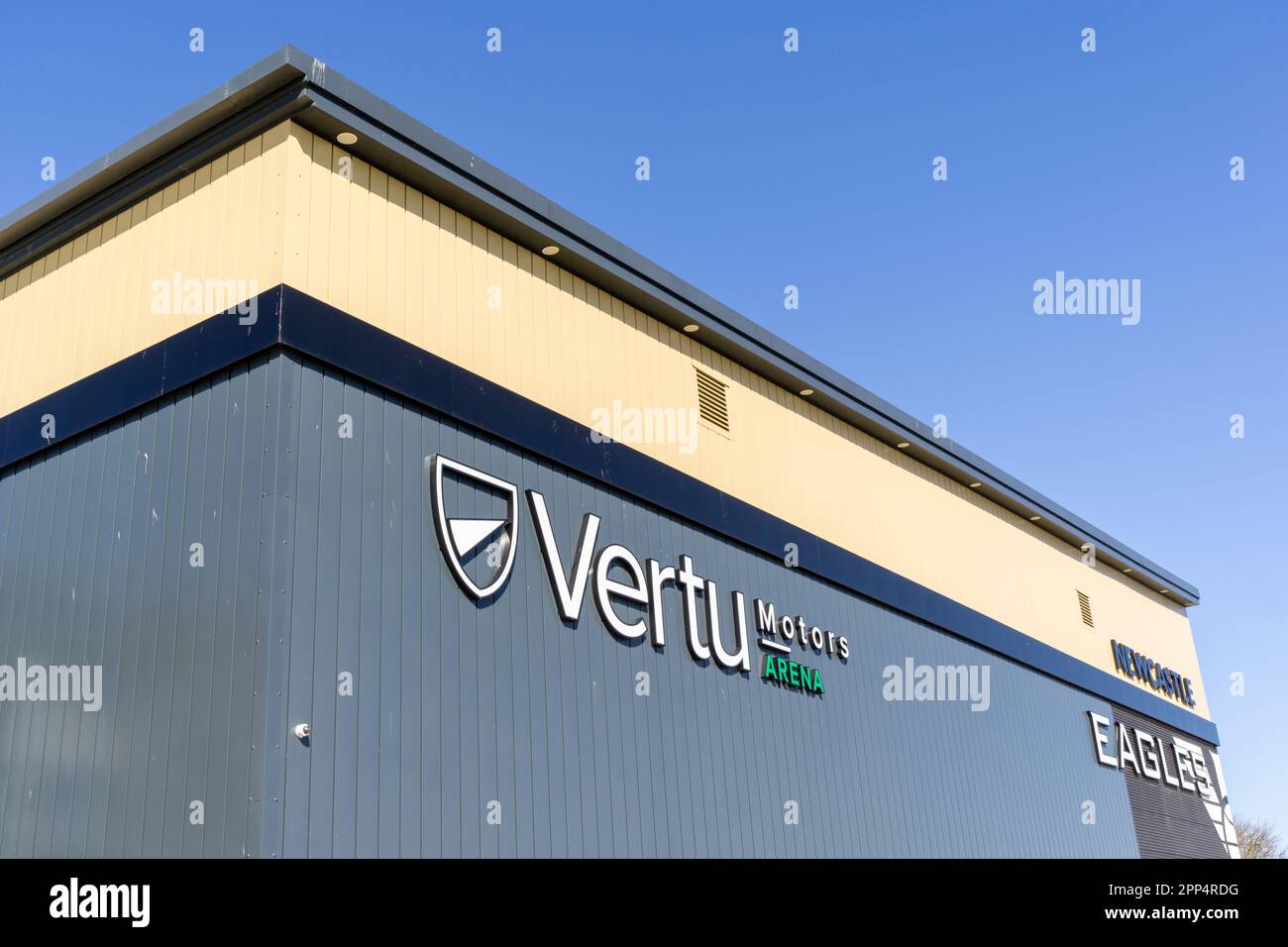 Newcastle Eagles basketball arena, sponsored by Vertu, in Elswick ...