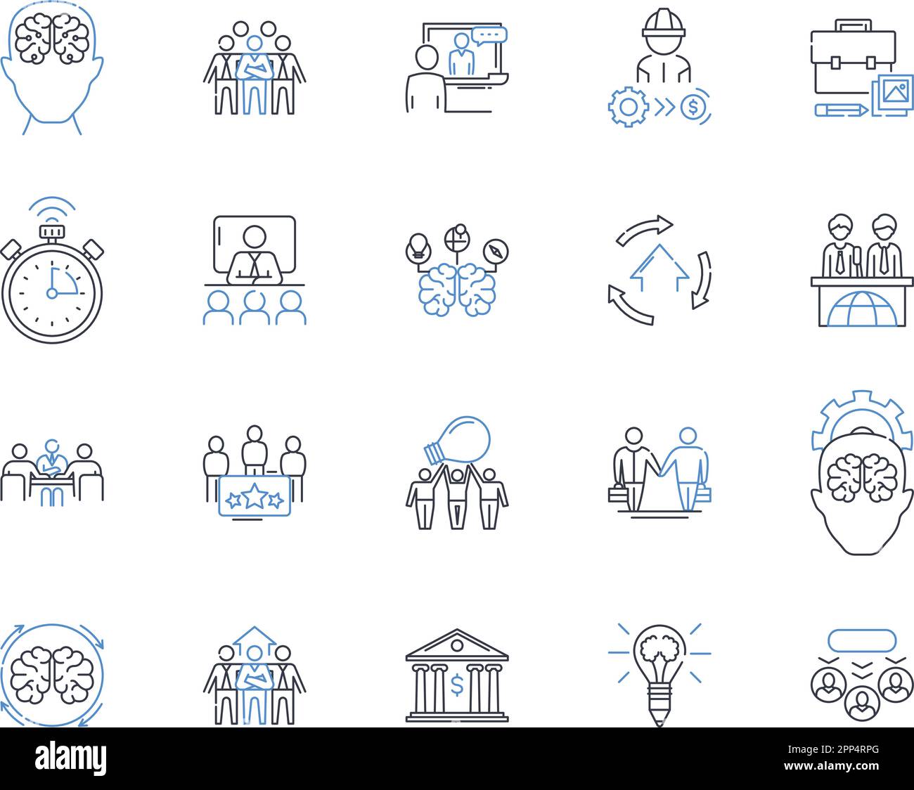 Creative Director line icons collection. Visionary, Innovator, Leader ...