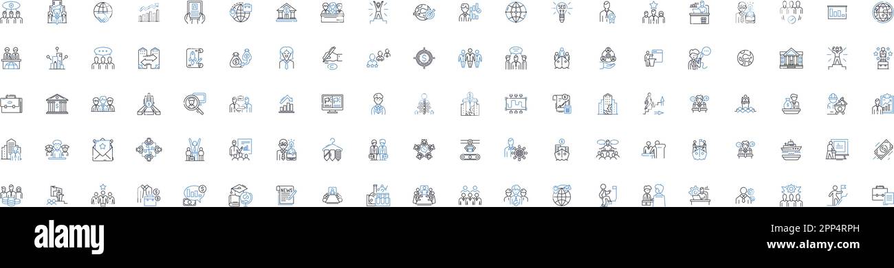 Cyber supremacy line icons collection. Hacktivism, Encryption ...