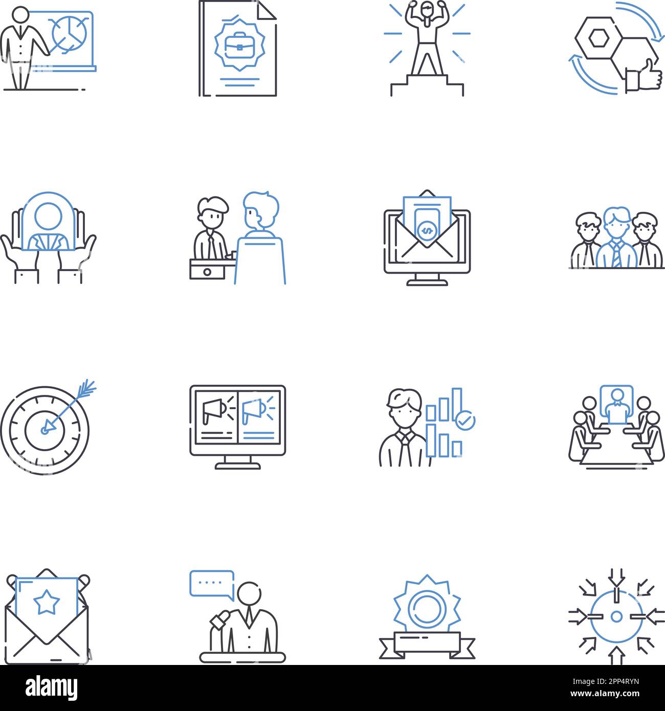 User Centered Design Line Icons Collection Empathy Iteration Personas User Research
