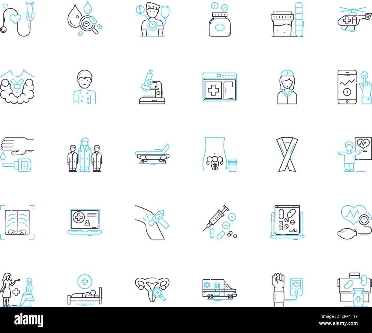Fitness Tech linear icons set. Wearables, Trackers, Smartwatches ...