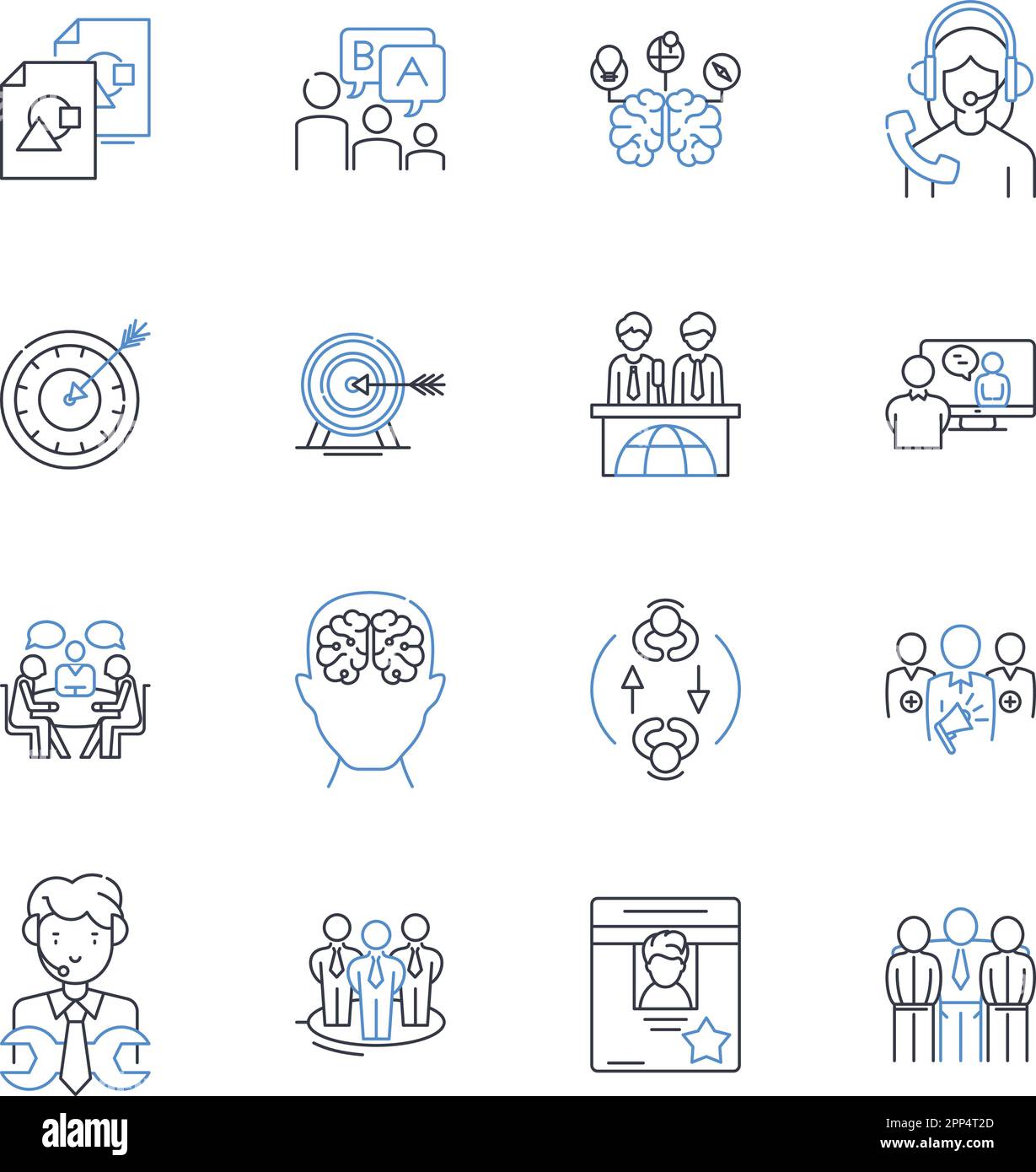 Fusion Collaboration line icons collection. Innovate, Synergy ...