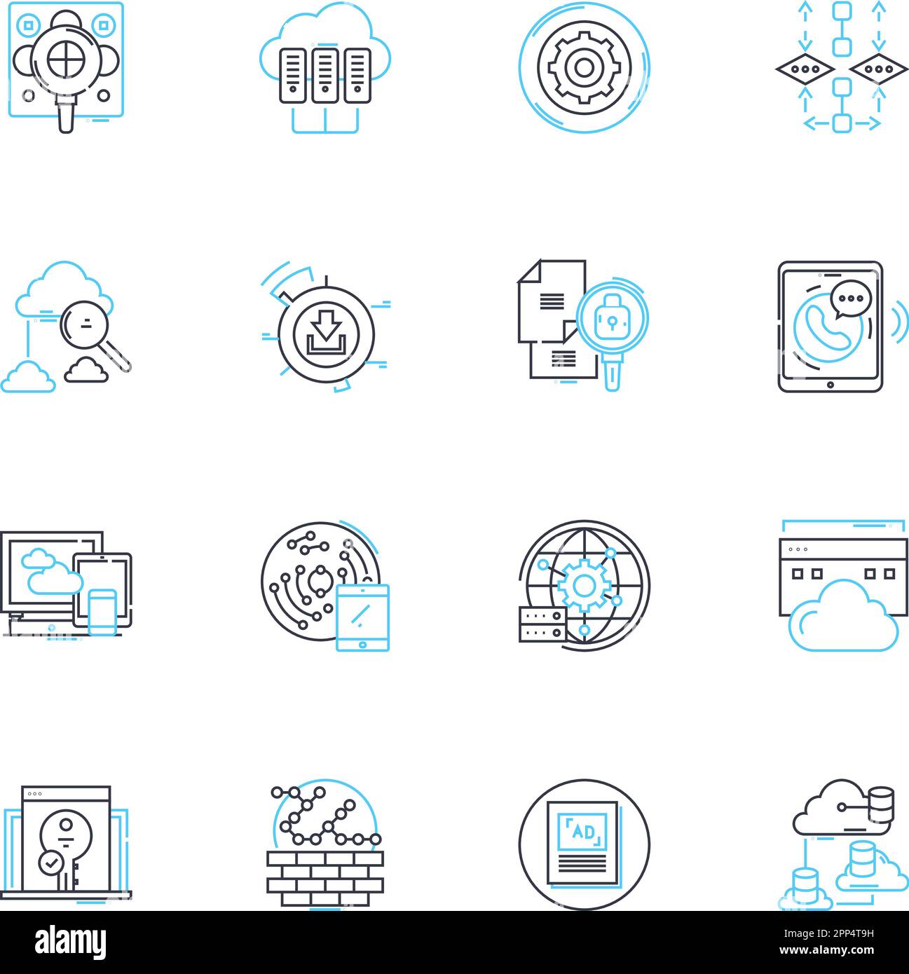 Cloud probability linear icons set. Chance, Forecast, Possibility ... Cloud probability linear icons set. Chance, Forecast, Possibility ...
