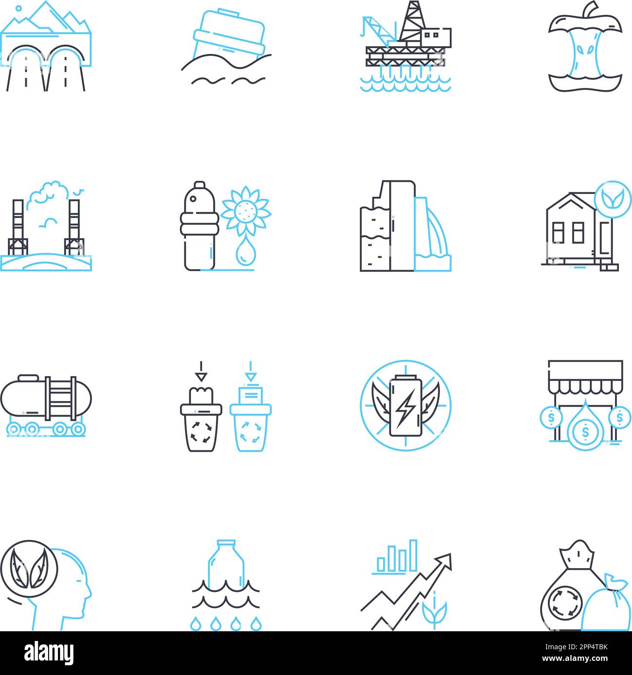 Creative thinking linear icons set. Innovation, Ingenuity, Imagination ...