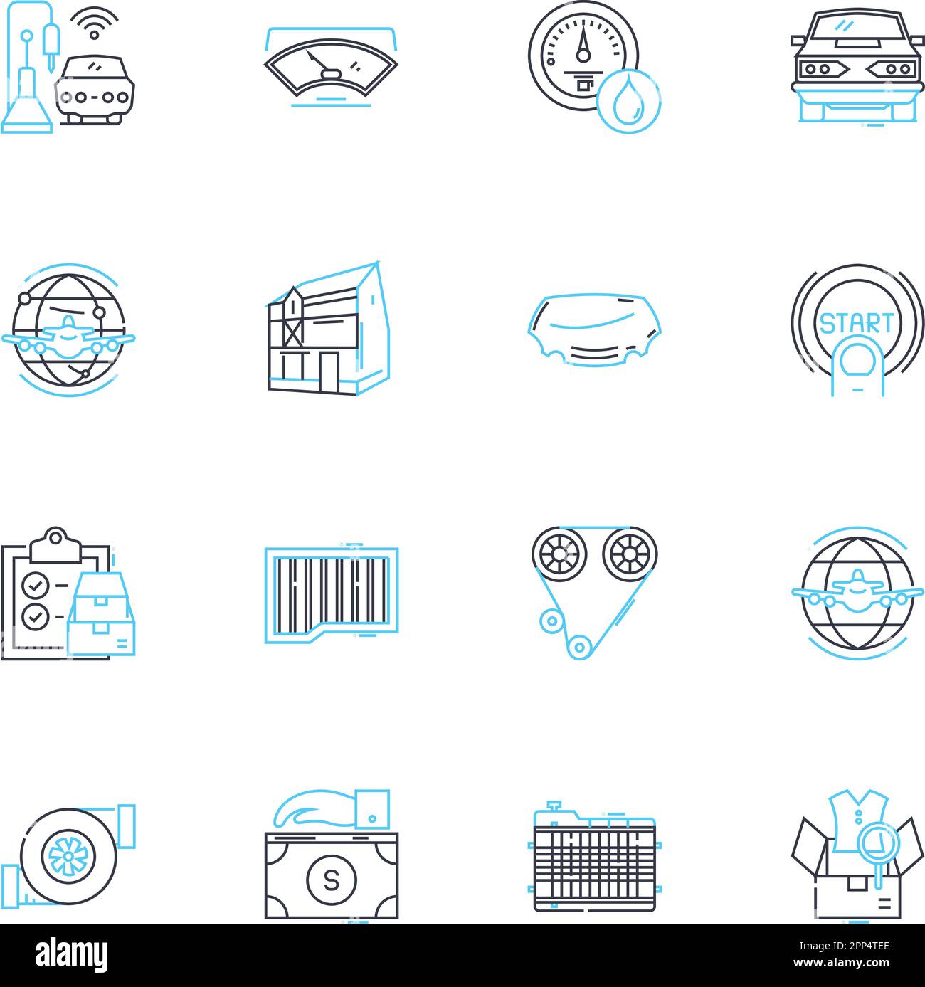 E-commerce Purchasing linear icons set. Checkout, Payment, Cart ...