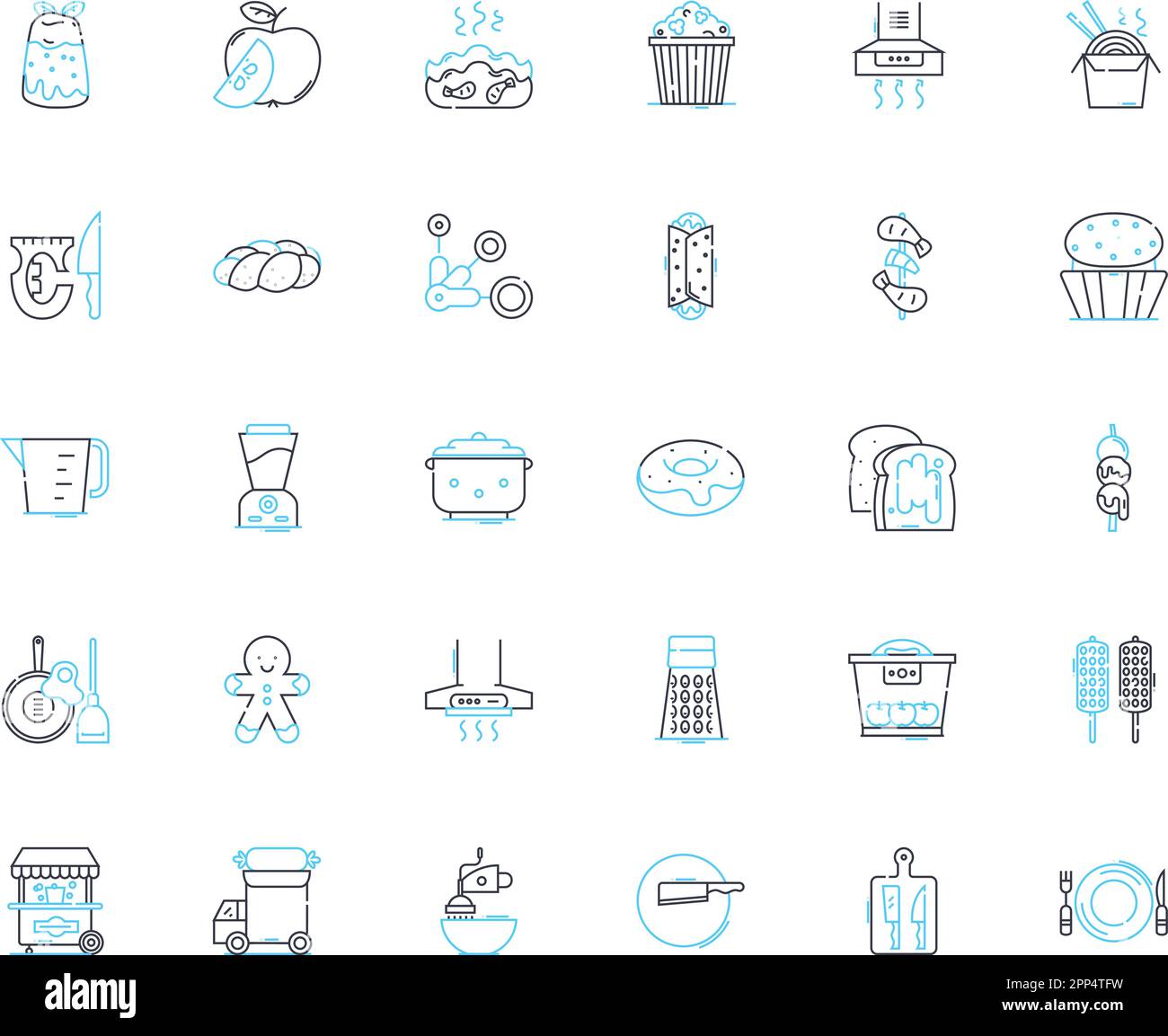 Gastronomy food linear icons set. Delicacy, Savory, Palate, Cuisine ... Gastronomy food linear icons set. Delicacy, Savory, Palate, Cuisine ...