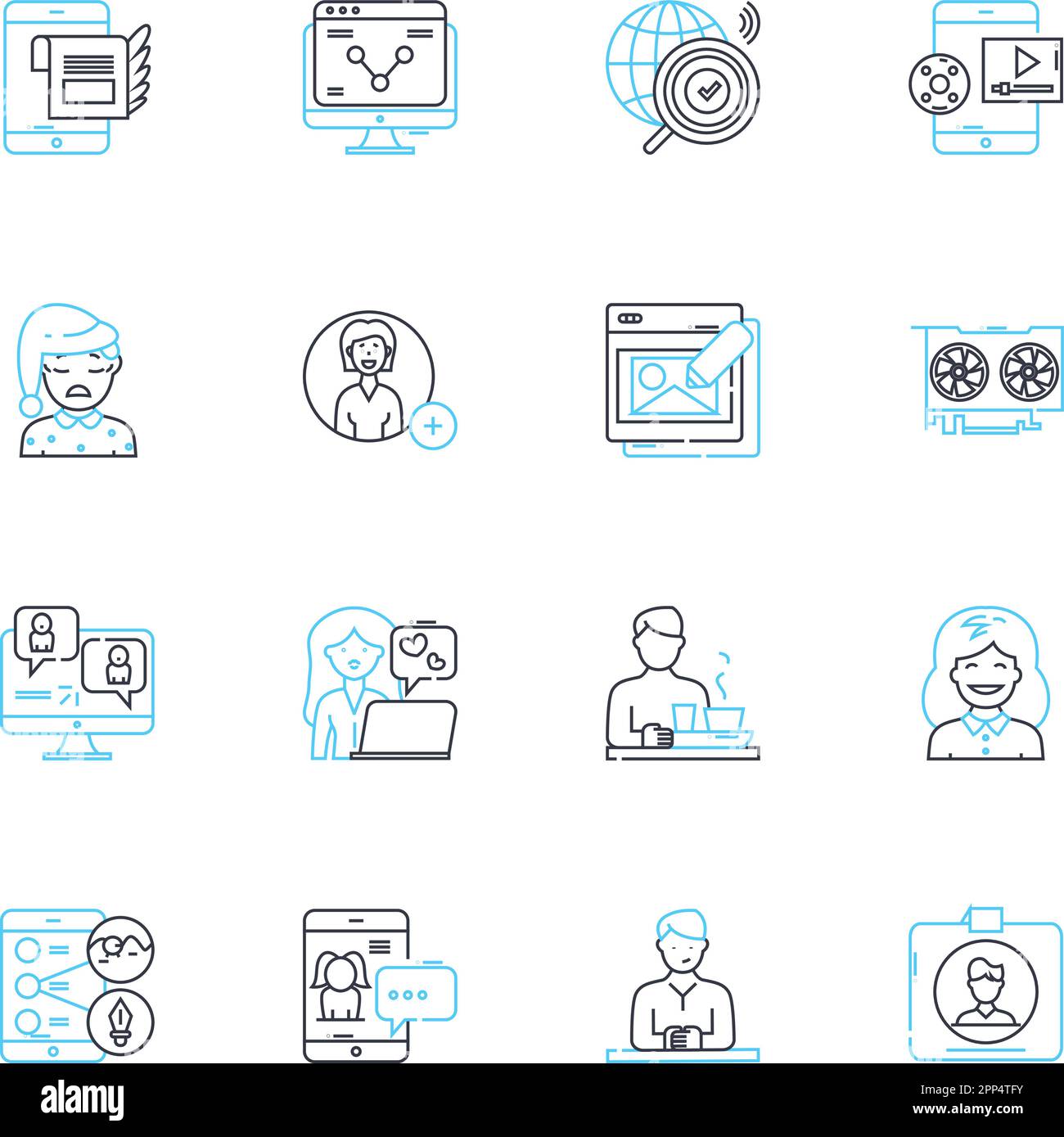 Seminar linear icons set. erking, Learning, Motivation, Inspiration ...